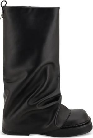 The Attico Stiefel - Pull-On Black Boots With Square Toe - Gr. 38 (EU) - in Schwarz - für Damen