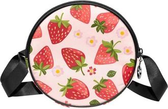 Generic Petit sac &agrave; bandouli&egrave;re circulaire pour femme, petit sac &agrave; bandouli&egrave;re avec fermeture &eacute;clair et bretelles r&eacute;glables style d&eacute;contract&eacute; pour femmes et f