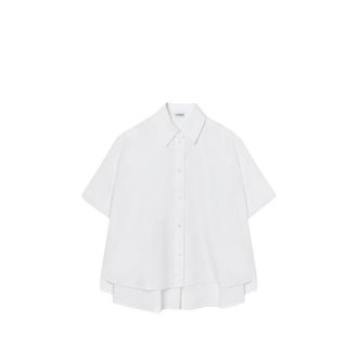 Loewe Chemise trap&egrave;ze &agrave; manches courtes en coton