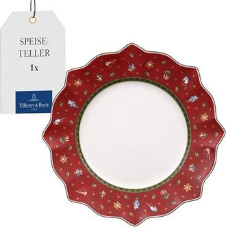 Villeroy & Boch Toys Delight Roter Speiseteller, 29 cm, Premium Porzellan