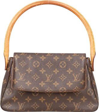 Louis Vuitton Crossbody Bags - Louis Vuitton Canvas Monogram Looping PM Handbag - Gr. unisize - in Braun - f&uuml;r Damen