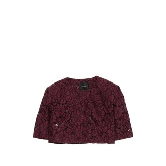 Pinko Pinko, Femme, Blouses et Chemises, Rouge, Taille: 36 FR Veste Courte en Dentelle