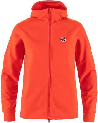 Fj&auml;llr&auml;ven Damen Expedition Fleece Hoodie Fleecejacke, Flame Orange, L
