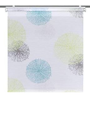 Home Fashion Home fashion / Kettenzugrollo aus Bambus-Optik, Bedruckt, inkl. Zubehör, |Rawlins| 067410-6407 | GRÖSSE 150 X 45 cm/BLAU-GRÜN