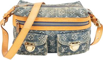 Louis Vuitton Crossbody Bags - Louis Vuitton Denim Monogram Baggy PM Crossbody Ba - Gr. unisize - in Blau - f&uuml;r Damen