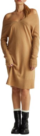 Benetton Damen Vestito 1044dv02c Kleid, beige, M