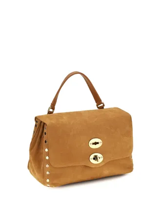 Zanellato Womens Postina Jones Caiman Bag Brown Brandy Shoulder