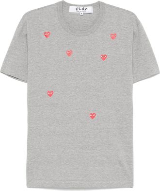 Comme Des Garçons T-Shirt mit Logo-Print - Grau