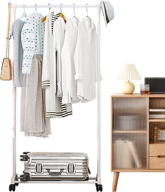 Generic Kleiderst&auml;nder - Industrieller Kleiderst&auml;nder, Rollschrank-Organizer | Robuster Kleiderst&auml;nder aus Metall, verstellbarer Kleiderst&auml;nder mit R&auml;dern, of