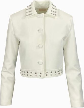 Liu Jo Femme, Vestes, Blanc, Taille: 40 FR Giacca corta