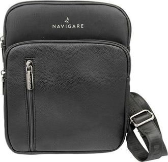 Navigare Sac &agrave; bandouli&egrave;re pour homme en cuir synth&eacute;tique avec bandouli&egrave;re r&eacute;glable, poches zipp&eacute;es et compartiments int&eacute;rieurs, style &eacute;l&eacute;gant et d&eacute;contract&eacute; p