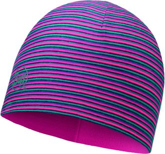Buff Erwachsene Microfiber und Polar PINK FLUOR Stripes Mütze, One Size