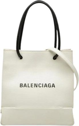 Balenciaga Pre-owned Sac Cabas Logo XXS - Femme - Pre-owned - Beige - Taille: ONE Size