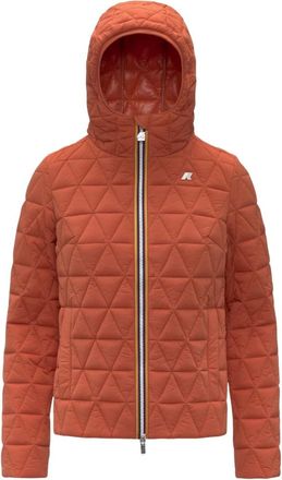 K-Way Femme, Vestes, Orange, Taille: 38 FR Lil Diamond Quilted Warm Jacket