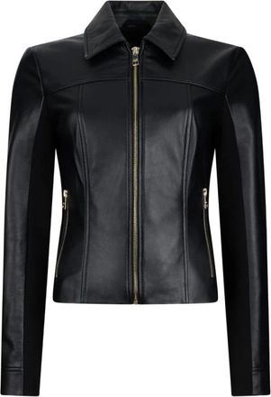 Liu Jo Femme, Vestes, Noir, Taille: 34 FR Leather Jacket
