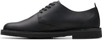 Clarks Homme Shepton Low, Cuir Noir, 46.5 EU