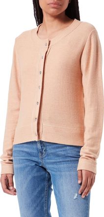 Noa Noa Womens Essential Cotton Cashmere Cardigan,Long Sleeve Strickjacke, Brown Melange, XXL