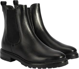 Desa Bottes pour Femme - Tige en Textile, Lacets élastiques, Talon Plat, Respirantes | Noir - 36