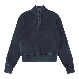 Entire studios Entire Studios - SweaT-shirt &agrave; col zipp&eacute; Port - Homme - Sweatshirts et sweats &agrave; capuche - Bleu - Taille: XL