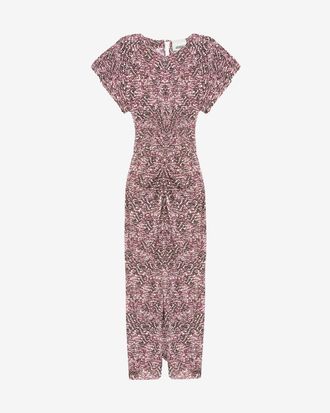 Isabel Marant Robe Terena - Femme - Violet-&eacute;cru - Taille 34 - Isabel Marant