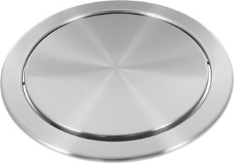 Garneck Versenkte Edelstahl Mülleimerabdeckung Mülleimerdeckel Mit Klappfunktion Für Haushalt Und Gewerbe Kratzfest Ölbeständig