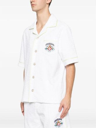 Casablanca Embroidered Logo Shirt - White