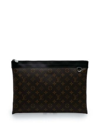 Louis Vuitton pochette monogrammée Macassar Discovery Pochette GM (2020) - Marron