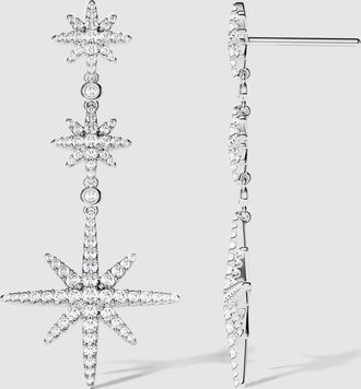 APM Monaco Boucles doreilles Météorites Triple Argent