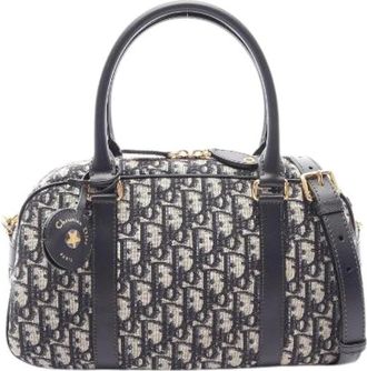 Dior Sac &agrave; main 2way Pre-owned D-vibe Oblique en toile et cuir - Femme - Pre-owned - Multicolore - Taille: ONE Size