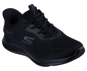 Skechers Slip-On Sneaker SKECHERS SKECH-LITE PRO 2.0, Damen, Gr. 41, schwarz, Textil, unifarben, Schuhe, Freizeitschuh, Slipper mit Slip-Ins, Topseller