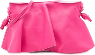 Loewe Pink Paula Ibiza Mini Petal Nappa Flamenco Knot Crossbody