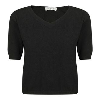 Charlott Pull &agrave; col en V 31.Bis - Femme - Pulls - Noir - Taille: 38 FR