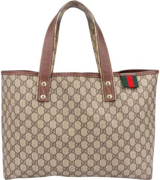 Gucci Crossbody Bags - Gucci Canvas GG Monogram Sherry Line Handbag - Gr. unisize - in Braun - f&uuml;r Damen