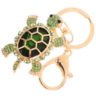FOMIYES Strass Schildkr&ouml;ten Schl&uuml;sselanh&auml;nger Bunt 11Cm - Kreativer Anh&auml;nger F&uuml;r Tasche Rucksack Schl&uuml;ssel - Leichtes Accessoire Und Geschenkidee