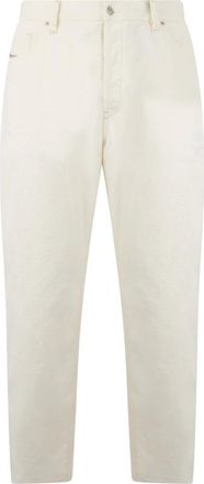 Diesel Homme, Jeans, Blanc, Taille: W40 Jeans ajust&eacute;s &eacute;l&eacute;gants et polyvalents &agrave; taille haute