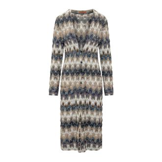 Missoni Femme, Robes, Multicolore, Taille: 42 FR Long Cardigan