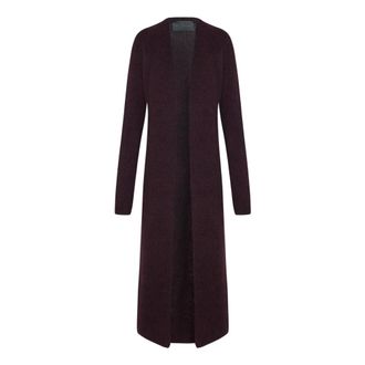 Cortana Femme, Pulls, Violet, Taille: 42 FR Longue Veste en Tricot