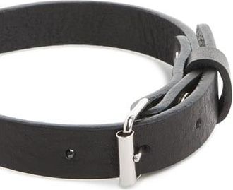 Marine Serre Collier pour chat en cuir