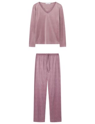 Women'secret Damen Schlafanzug Pyjamaset, Rosa, XL