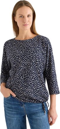 Cecil Shirt mit Minimal Print universal Blue XXL