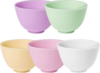 Cabilock 5Stücke Kosmetik Masken Schüssel: Kleine Schale Rührschüssel Mischschüssel Silikonschalen Mischwerkzeug Schale für Damen Frauen Schönheitssalon Gesich