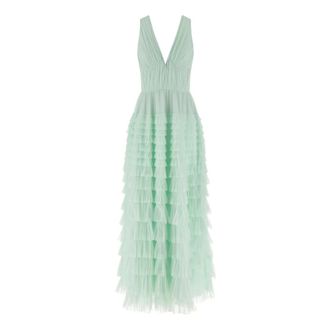 Twinset Femme, Robes, Vert, Taille: 34 FR Long Tulle Dress