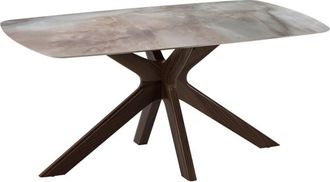 Stones Gemini - Fester Tisch (180 x 90 x 76 cm) aus Walnusskeramik