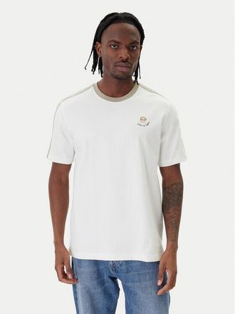 adidas T-Shirt Lux Coffee Cafe Cup Graphic JZ5072 Wei&szlig; Loose Fit