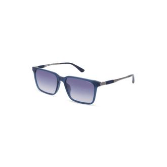 Police Homme, Accessoires, Bleu, Taille: ONE Size Lunettes de soleil carr&eacute;es en ac&eacute;tate