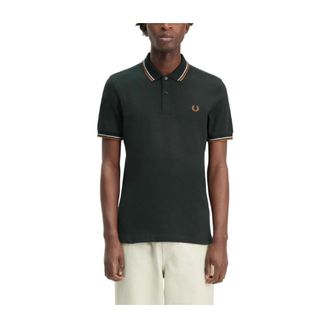 Fred Perry Klassisches Poloshirt mit Streifen - - Tops - Herren - Gr&uuml;n - S