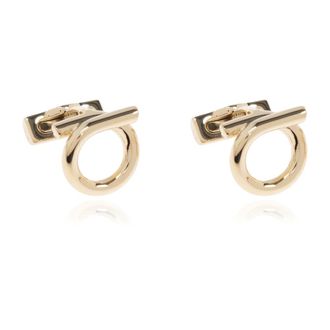 Ferragamo Homme, Accessoires, Jaune, Taille: ONE Size Boutons de manchette en forme de logo