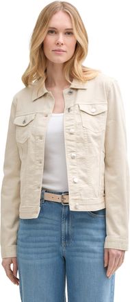Tom Tailor Damen 1045390 Jeansjacke, 29517 - Sand Stone Beige, XS EU
