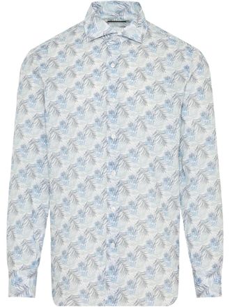 Barba chemise imprim&eacute;e &agrave; d&eacute;tail nou&eacute; - Tons neutres