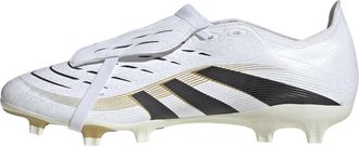 adidas Unisex Predator League Fold-Over Tongue FG/MG Fu&szlig;ballschuh Cloud White/Core Black/Gold Metallic 40 2/3